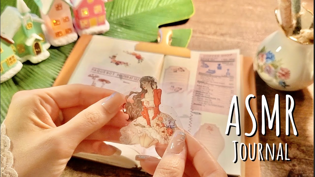 [ASMR Vintage Journal] Flowery breeze 🌸 - YouTube