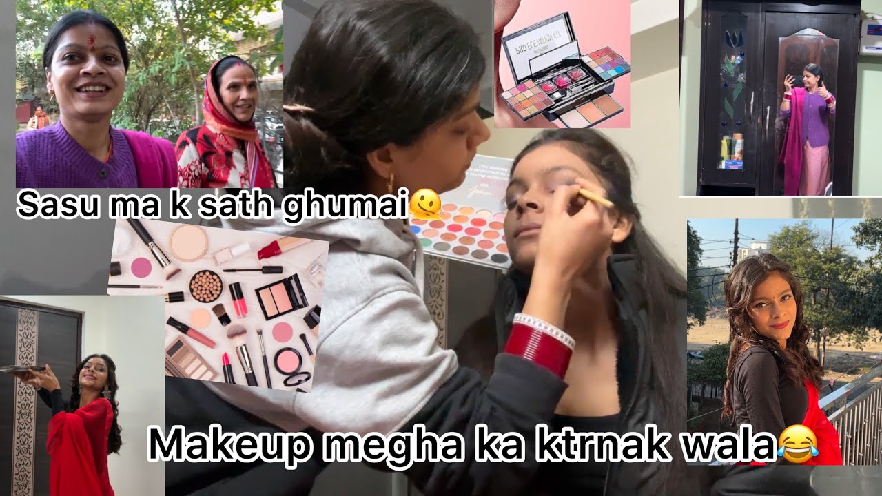 Makeup tutorial for fresher💗 | megha ka ktrnak makeup kr diya😂 | #vlog #makeup #dailyvlog #like ...
