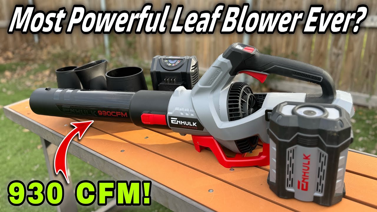 NEW AiDot Enhulk 58V 930 CFM Leaf Blower! - YouTube