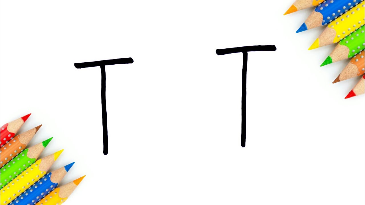 Easy Drawing ! how to draw Beautiful House from T T Letter step by step ...