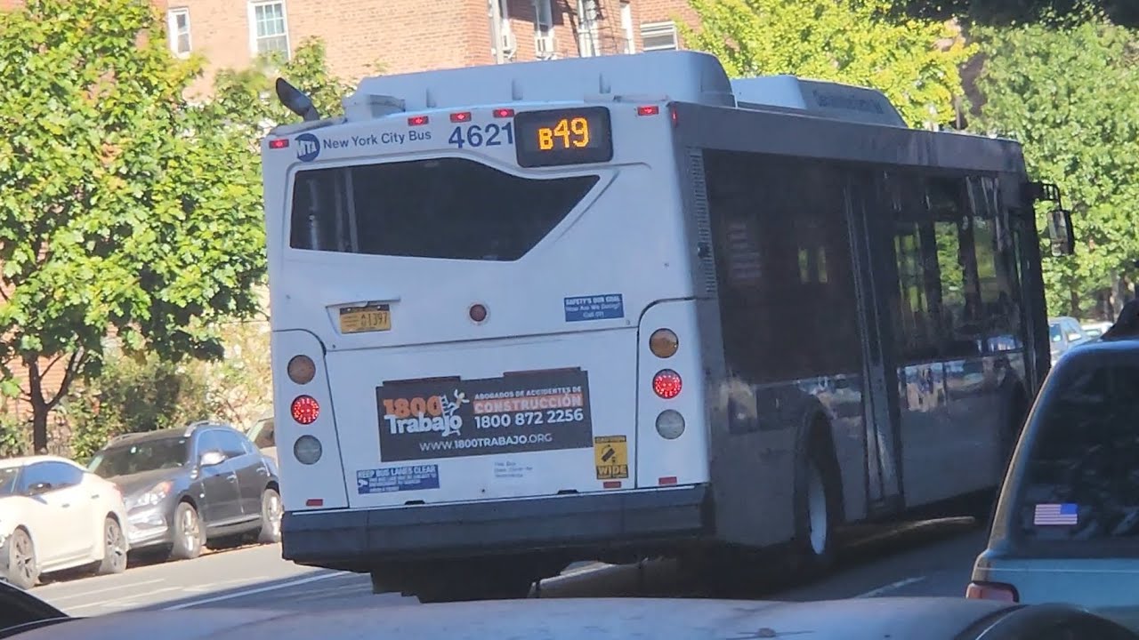 MTA NYCT Bus 2009 Orion VII Next Generation Hybrid #4621 on the B49 ...