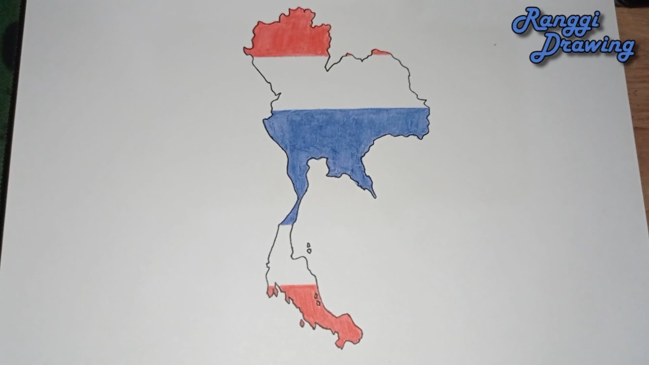 How to Draw Map of Thailand - YouTube