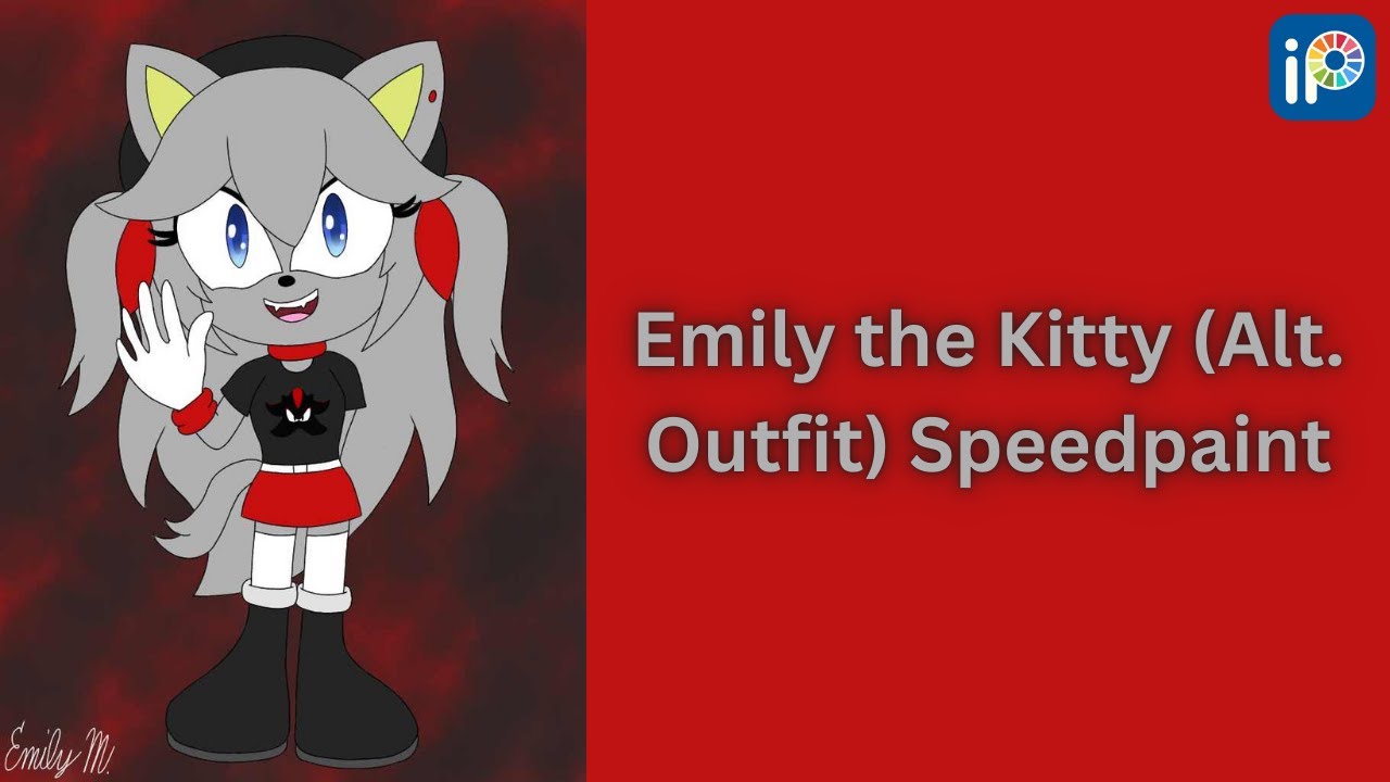 Emily the Kitty (Alt. Outfit) Speedpaint - YouTube