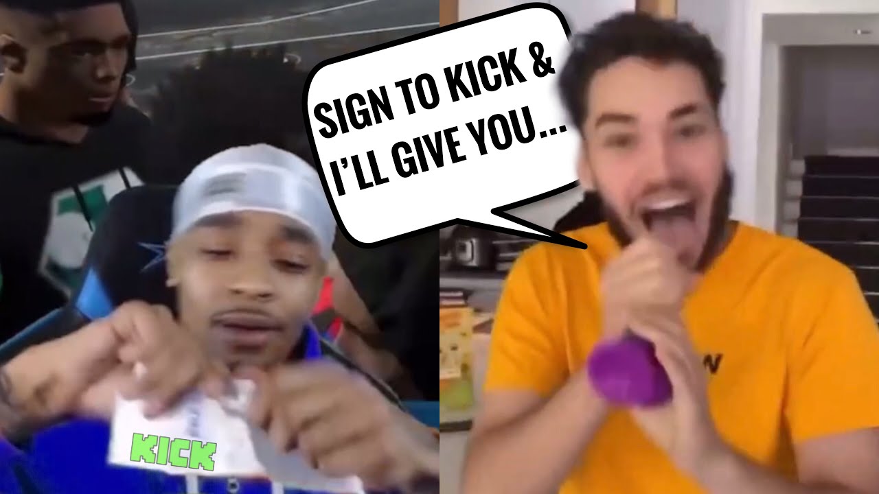 FlightReacts RIPS KICK CONTRACT after Adin Ross Gets On Knees & BEGS ...