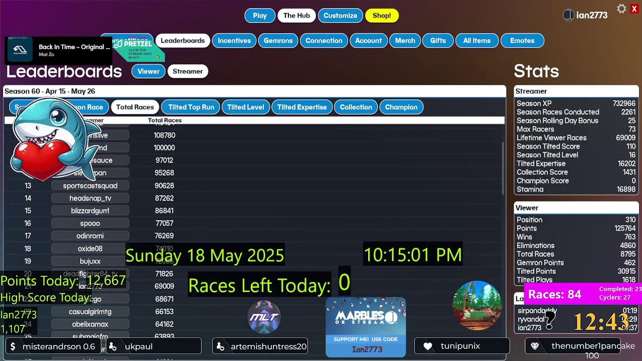 18+ (Eng/UK) Marbles on Stream Sizzling Sunday -Season 60 Battle Royale ...