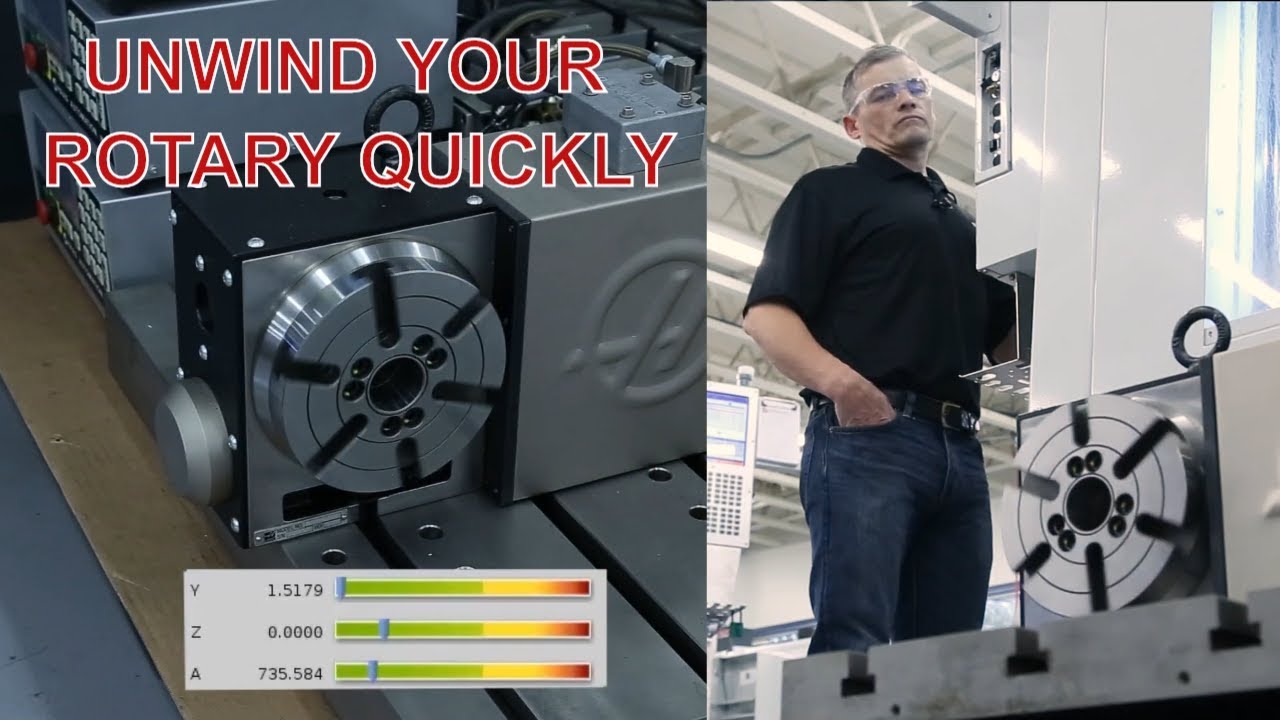 Haas Apps Min - Quick Rotary Rewind with Setting 108 - YouTube