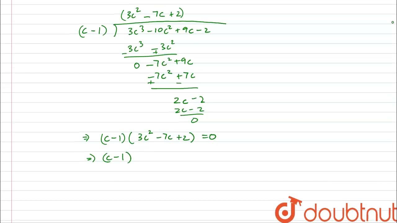 The range of a random variable X is {0, 1, 2}. Given that P(X=0)=3c^(3),P(X=1)=4c-10c^(2),P(X=2 ...