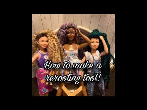 How to make a doll rerooting tool - YouTube