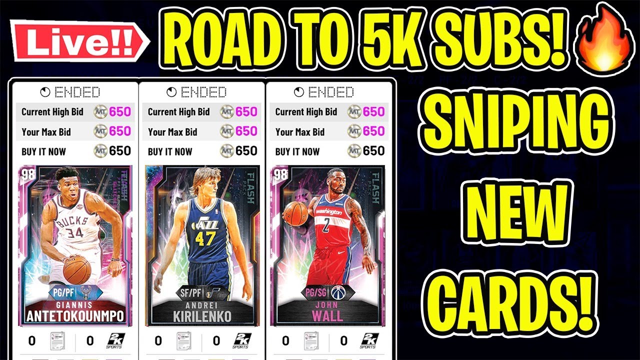 NBA 2K20 STREAM: NEW FLASH 4 PACKS! OPAL AK47, GLITCHED GIANNIS ...