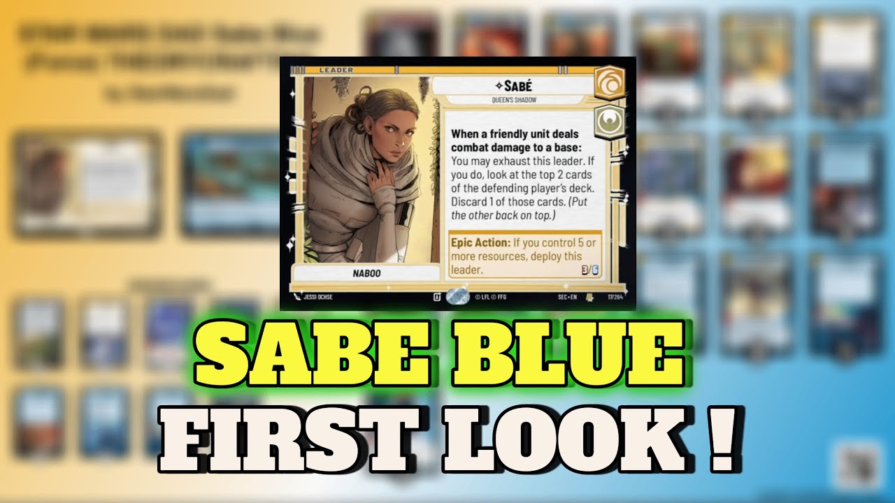 First look at Sabe !! | Secrets of Power | Star Wars Unlimited - YouTube