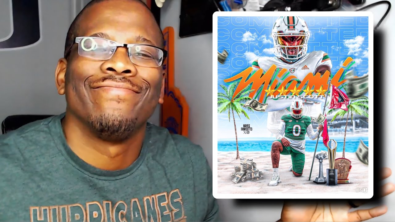 5 ⭐️ JUSTIN SCOTT FLIPS FROM OHIO STATE TO MIAMI HURRICANES - YouTube