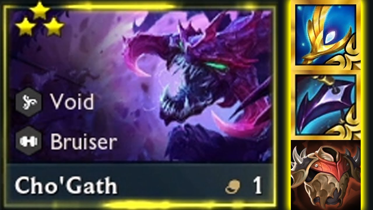 How Good Is Cho'Gath With 2 Radiant Items ? | TFT Set 9 - YouTube