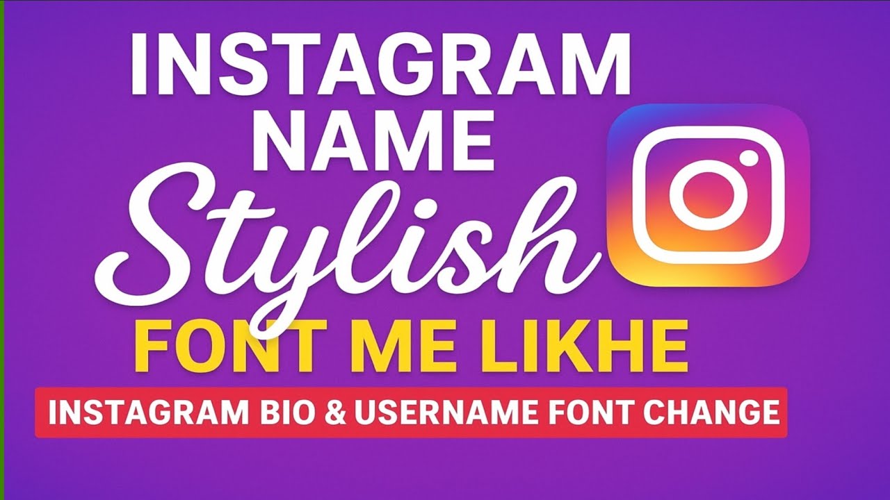 Instagram Name Stylish Fonts Me Likhe | Instagram Bio & Username Font ...