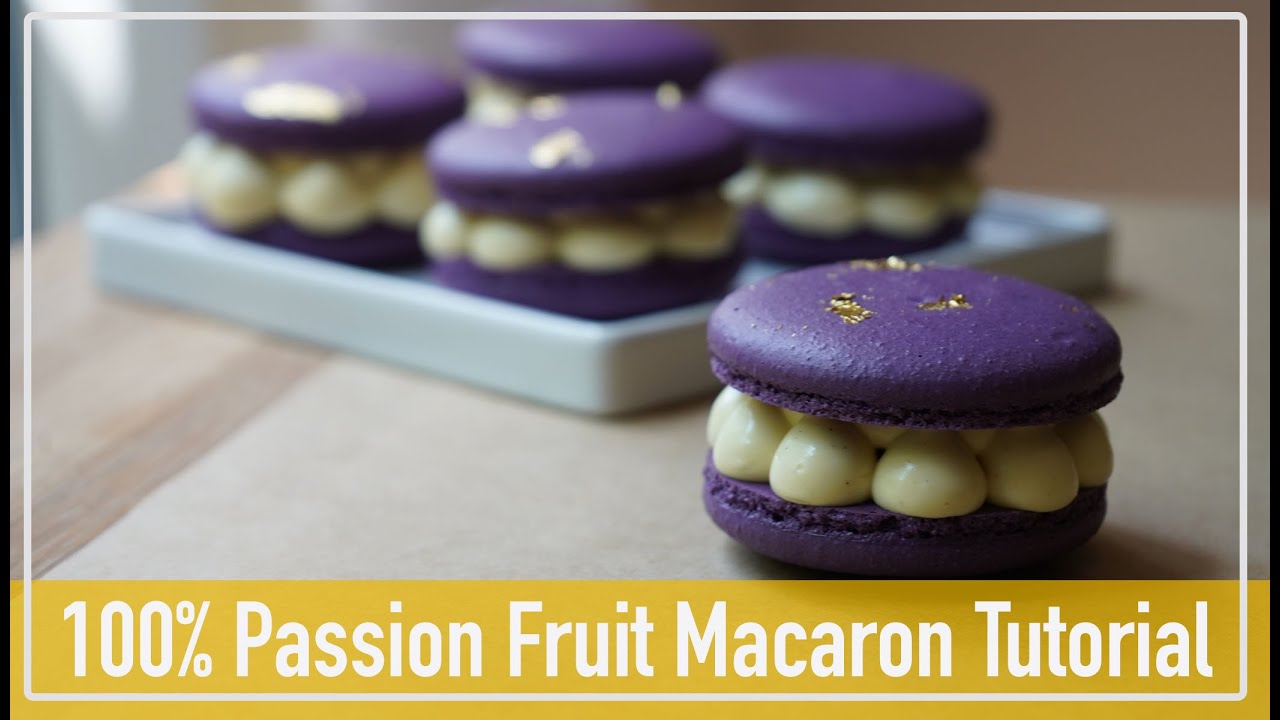 100% Passion Fruit Macarons | Followers' Choice Macaron Tutorial + Recipe - YouTube