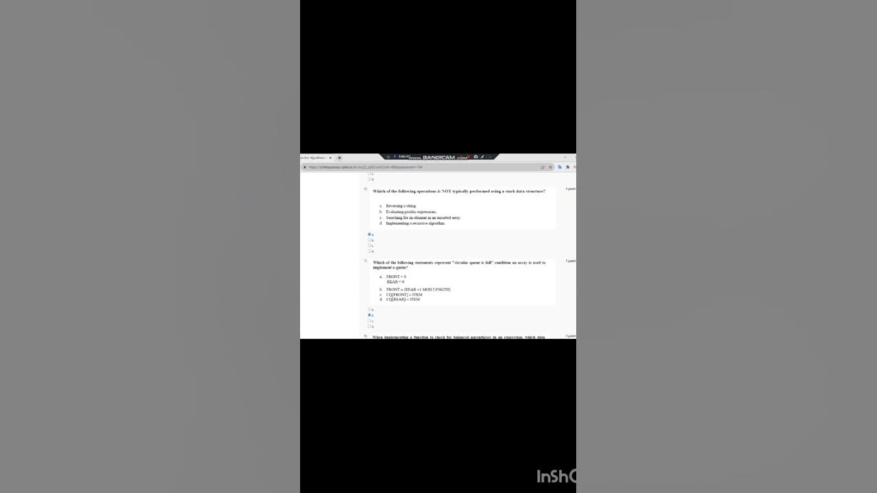 Nptel Data Structure And Algorithms Using Java Week 05 Quiz Assignment August 2023 Nptel Dsa