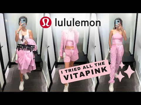 $2000 Lululemon HAUL | VITAPINK COLLECTION MASSIVE HAUL | The Fashion Try On