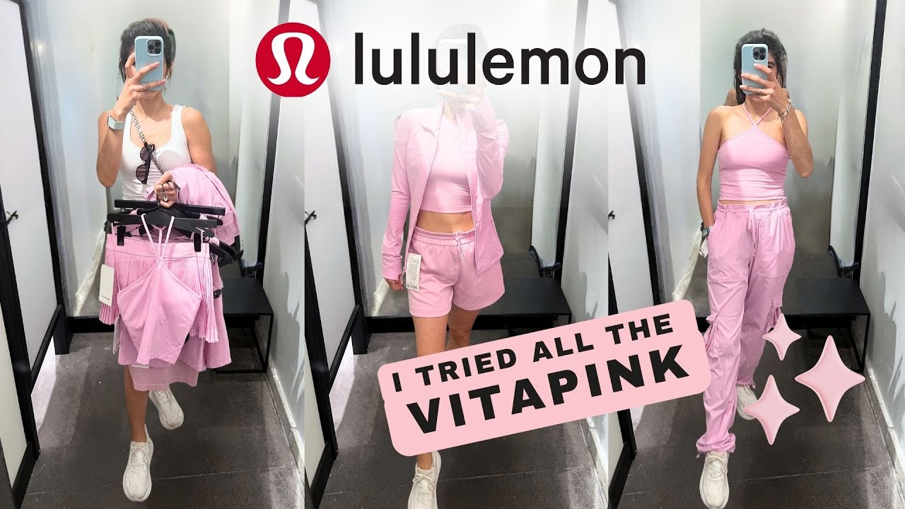 $2000 Lululemon HAUL | VITAPINK COLLECTION MASSIVE HAUL | The Fashion Try On - YouTube