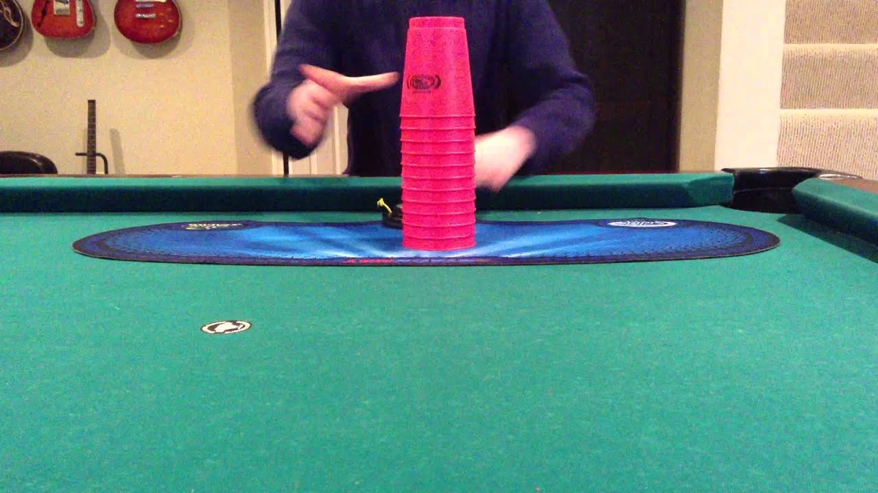 Cup stacking rapid fire - YouTube