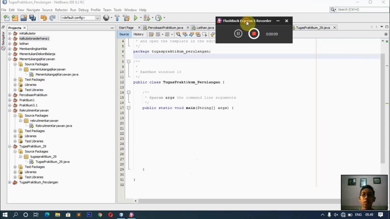 Membuat Program Sederhana, perulangan dengan Do. . While. di JAVA Netbeans - YouTube