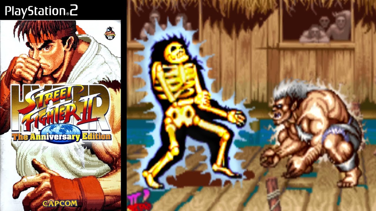 Hyper Street Fighter II: The Anniversary Edition ... (PS2) Gameplay ...