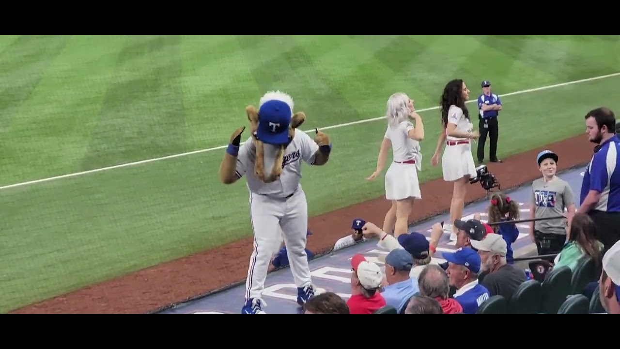 Texas Rangers Six Shooters 7th inning stretch 4/5/23 v Baltimore ...