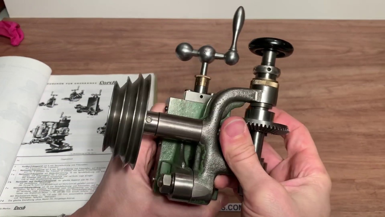 Lorch LAS, LAN Milling Attachment 8mm - YouTube