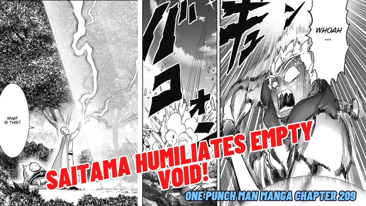 Saitama vs Empty Void / One Punch Man manga chapter 209 - YouTube