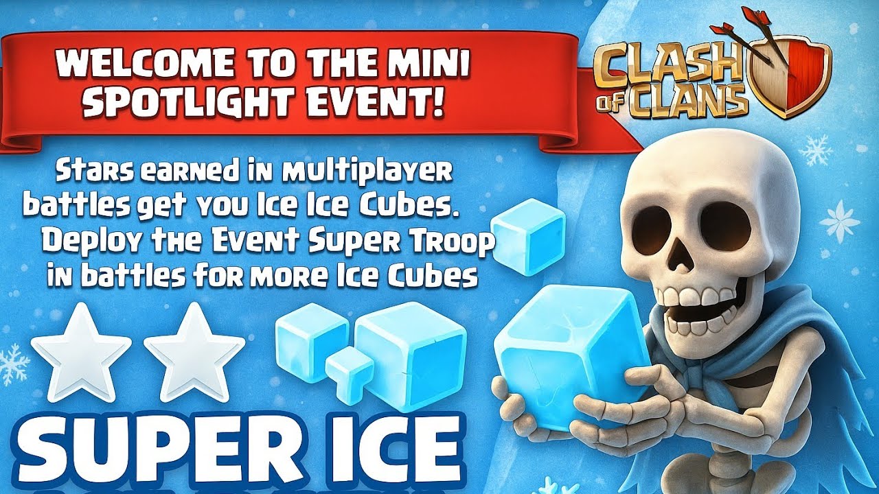 Clash of Clans ICE EVENT! ️ Fastest Way to Earn Ice Cubes ( Clash of ...
