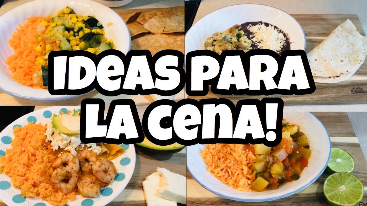 IDEAS PARA LA CENA | MENU SEMANAL! SIN CARNE! - YouTube