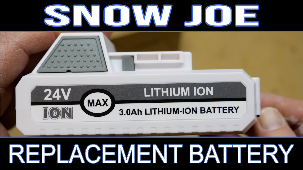 Need a Second or Replacement Battery for Snow Joe 24 Volt Snow Shovel ...