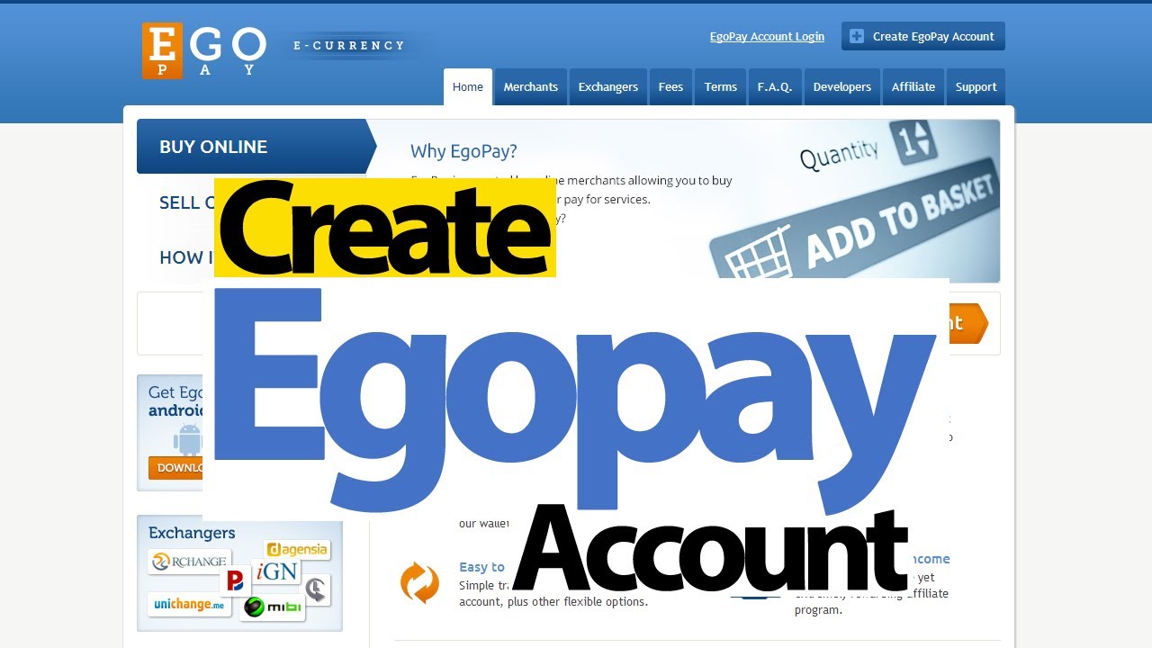 Egopay: Learn How to Create Egopay Account - YouTube