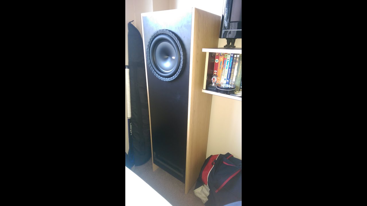 T-line Subwoofer Box Build & Demo - YouTube
