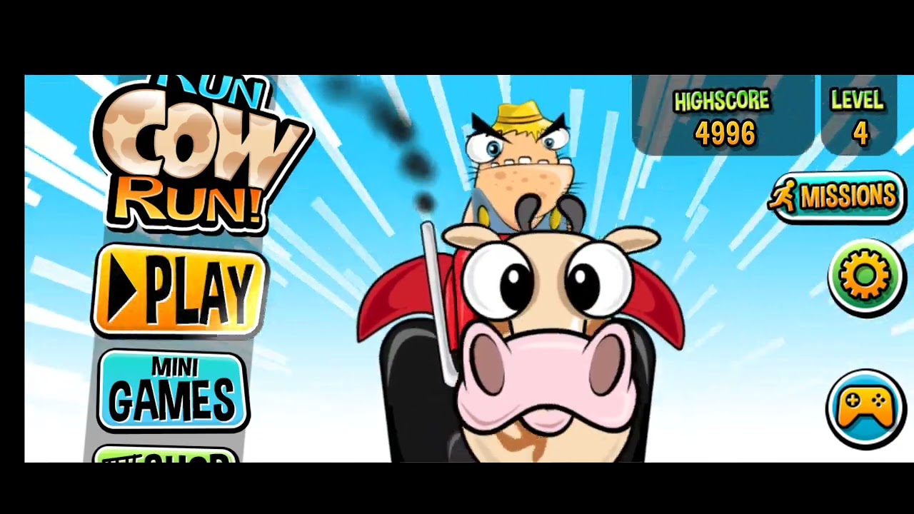 Primera vez jugando RUN COW RUN espero les guste 😎 - YouTube
