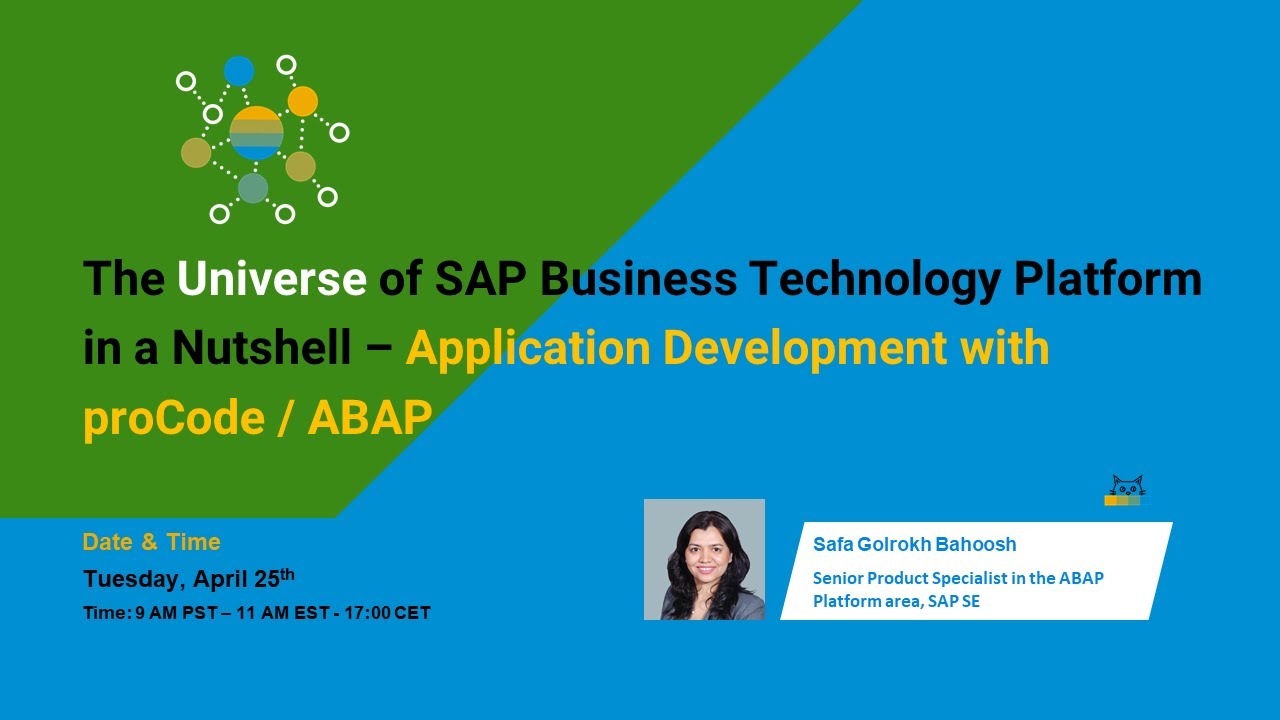 The Universe of SAP Business Technology Platform in a Nutshell – proCode App Development / ABAP ...