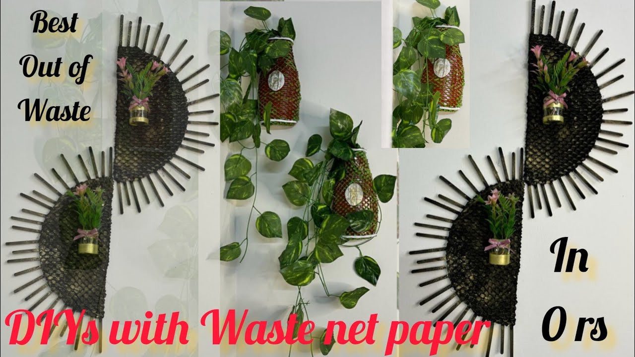 Amazing DIY from Net paper / Best out of waste - YouTube