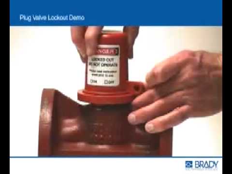 Brady's Plug Valve Lockout Installation Demo - YouTube