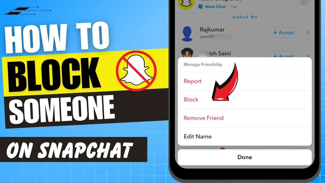 How to Block Someone on Snapchat | Block Anyone on Snapchat - YouTube
