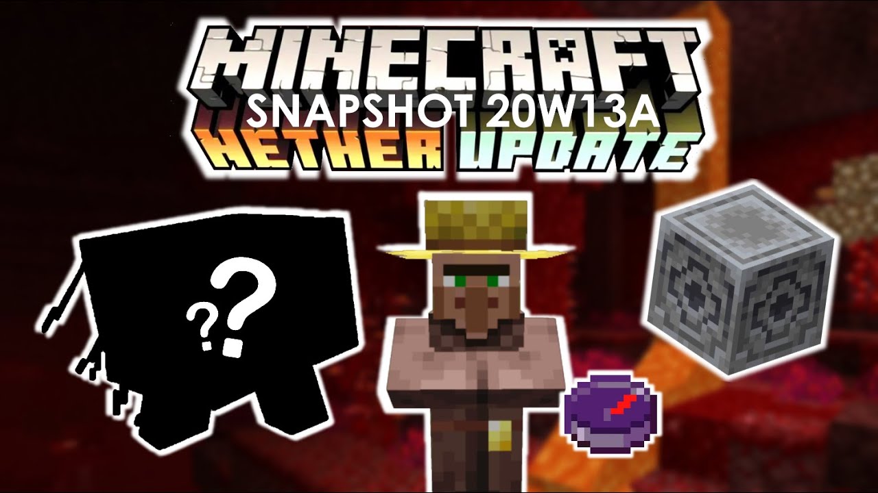 Minecraft Snapshot 20w13a - Nouveau Mob Bizarre et Pierre d'Acheminement - YouTube