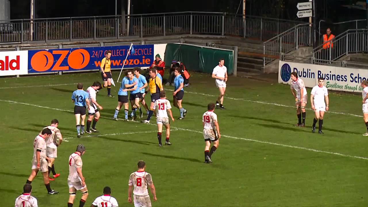 Irish Rugby TV: Trinity College v UCD Highlights - YouTube