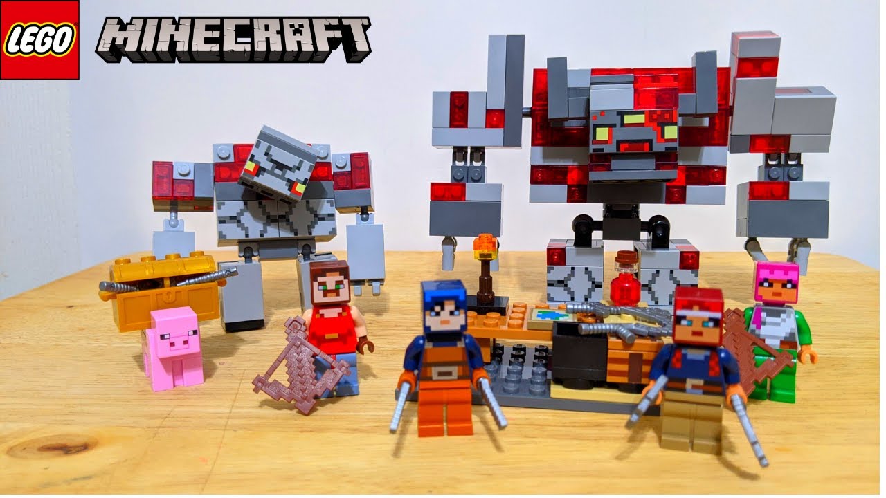 LEGO Minecraft The Redstone Battle Set 21163 - YouTube