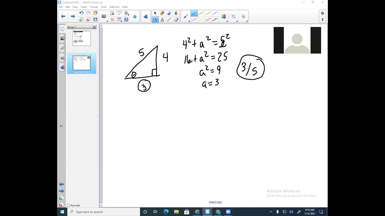 1/12 Honors Pre-Calculus Zoom - YouTube