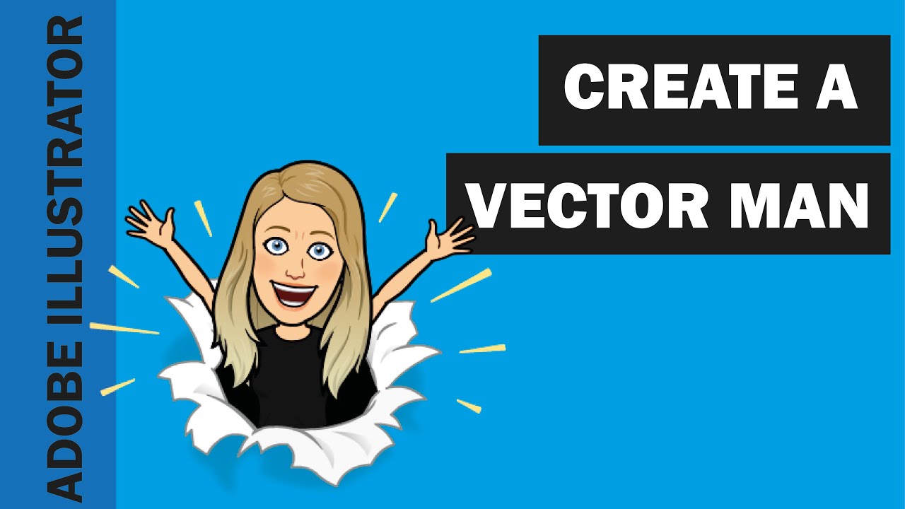 Adobe Illustrator Tutorial - Vector Man Head - YouTube