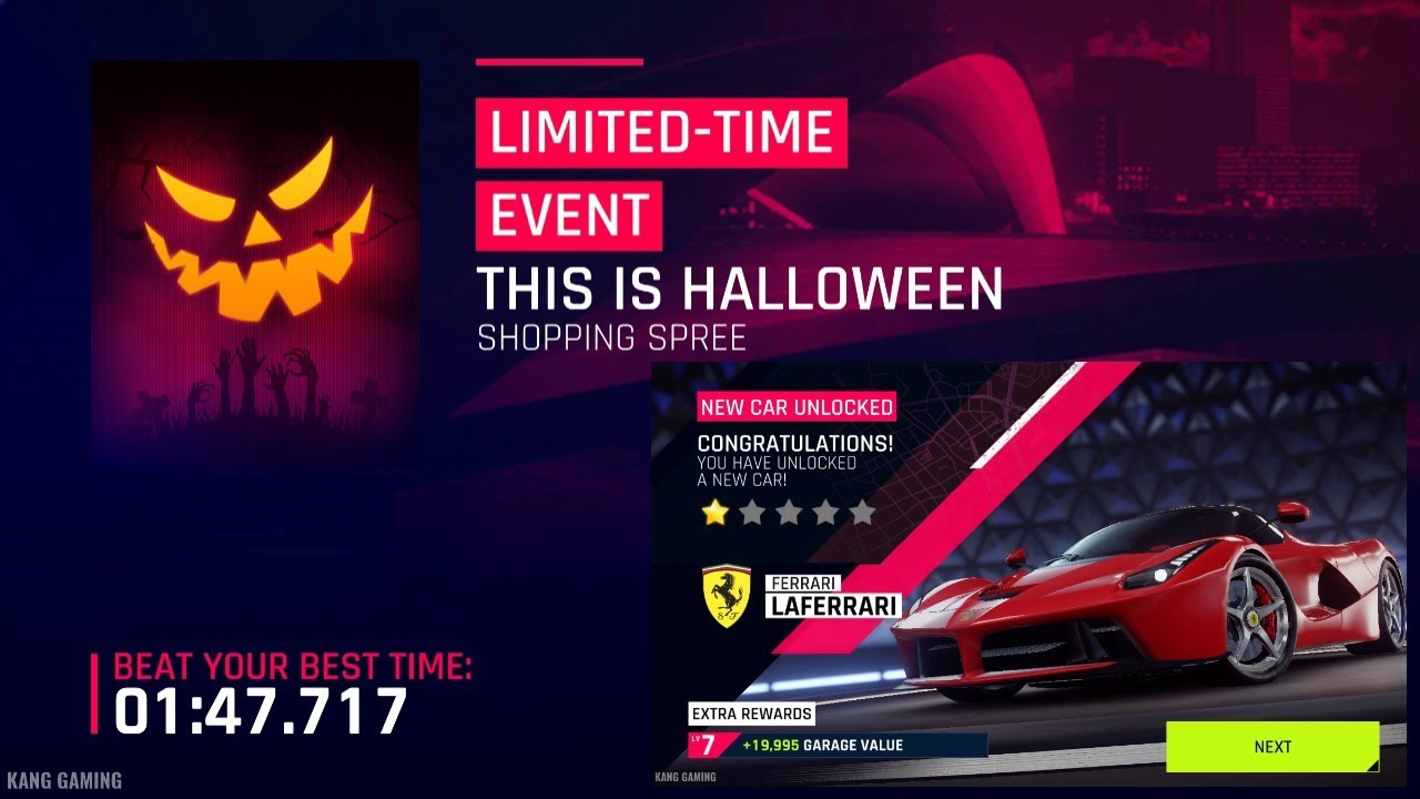 Aspalt 9: Unlock Ferrari Laferrari + This Is Halloween 5% - YouTube