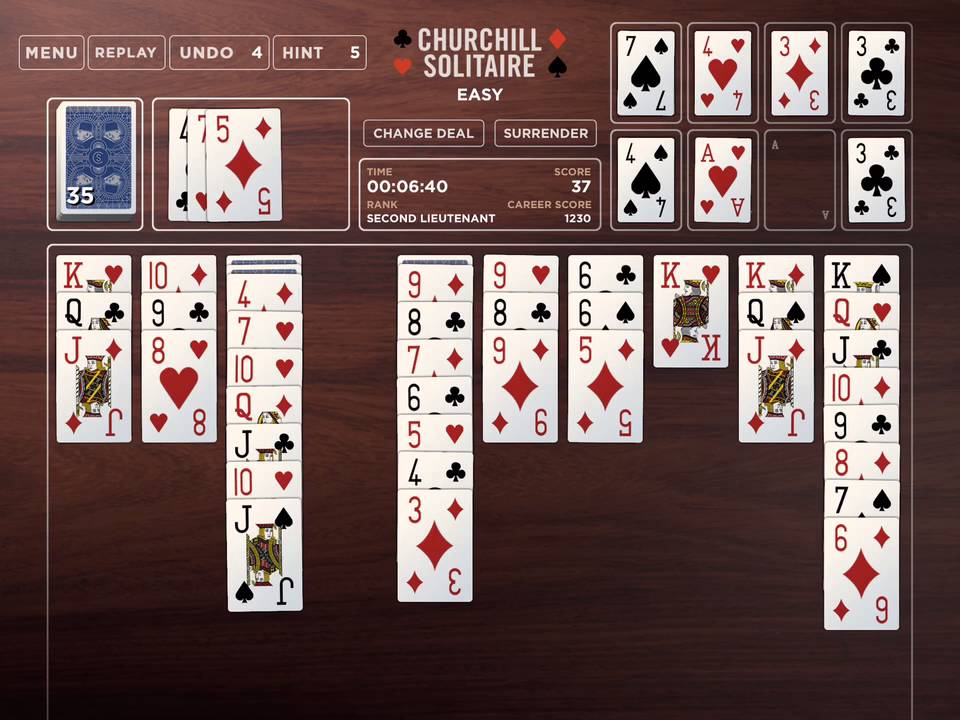 Churchill Solitaire Gameplay (Easy) - YouTube