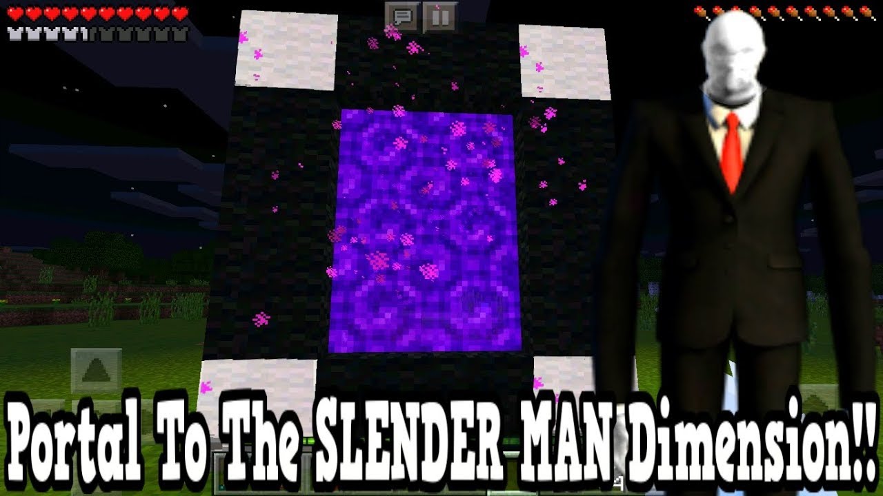 Minecraft Pe - Portal To The SLENDER MAN Dimension - Mcpe Portal To ...