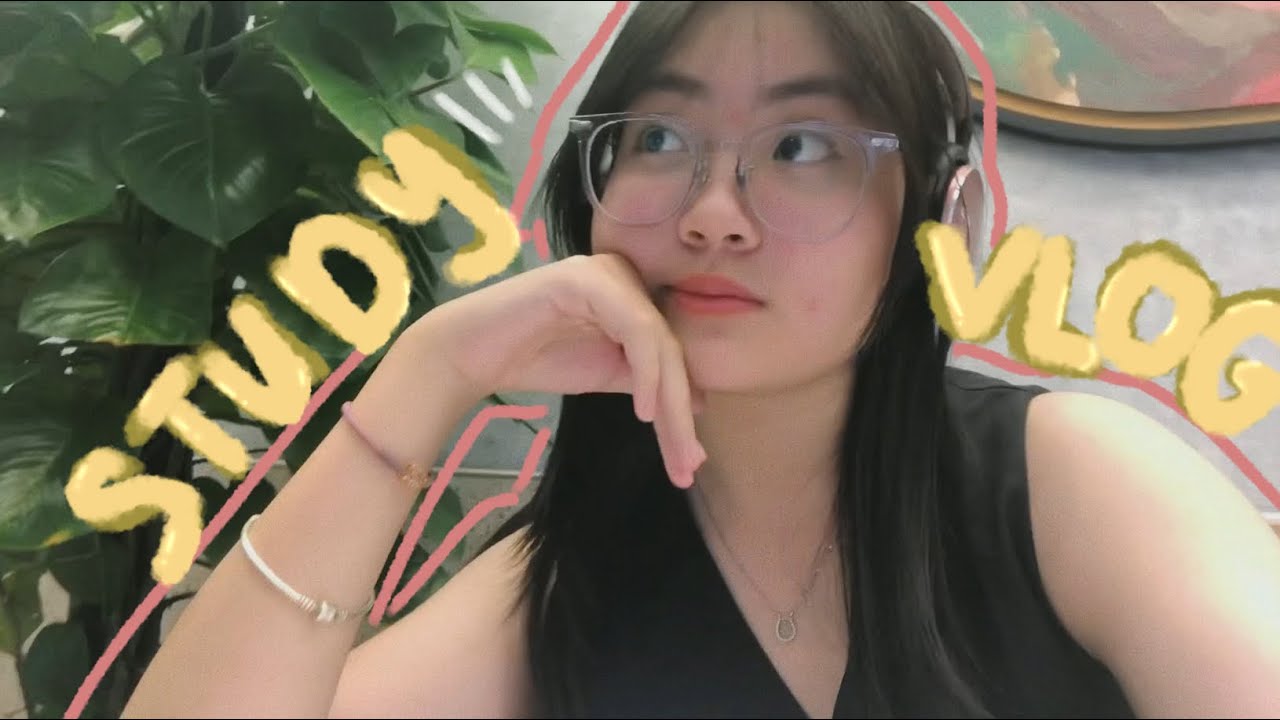 | study vlog | - một ngày đi cà phê học bài với amelia xuất phát sớm ...