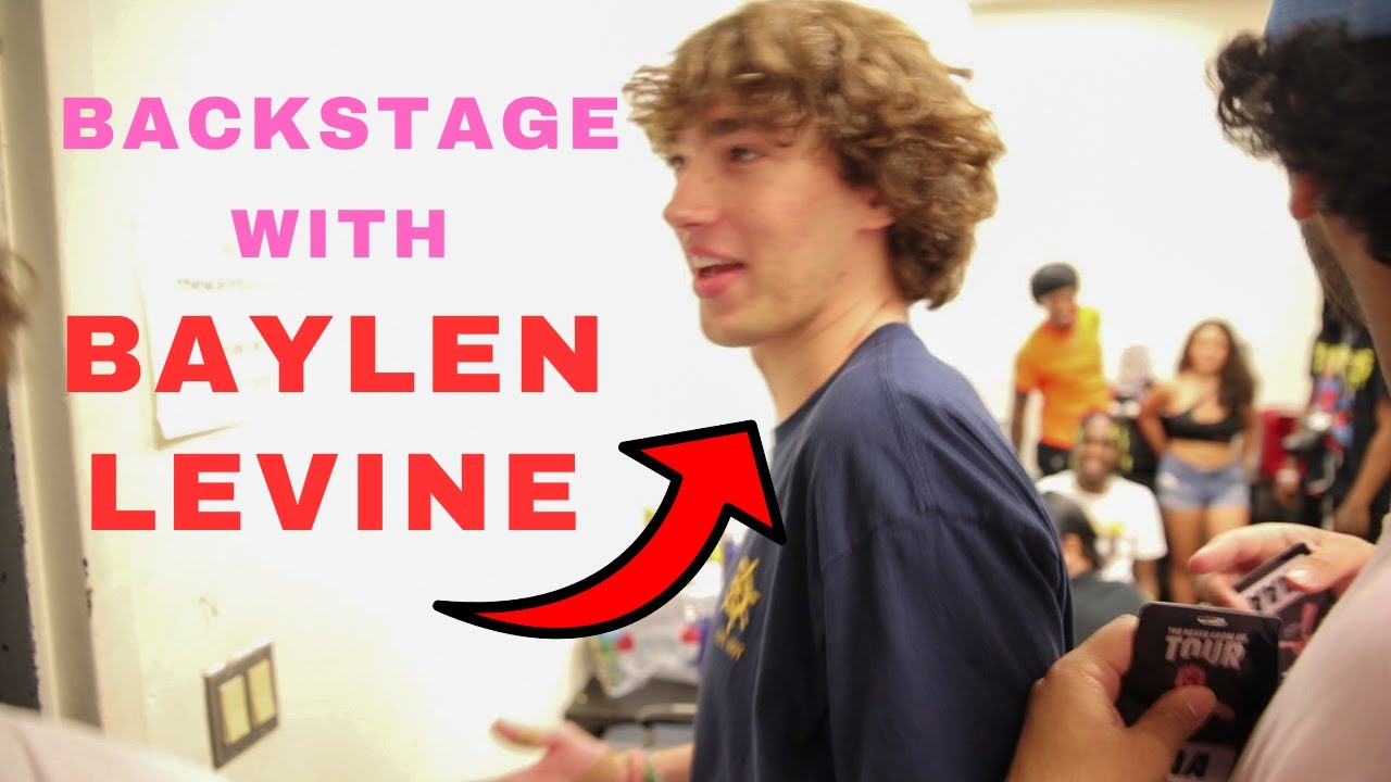 Backstage at Baylen Levine Tour! - YouTube
