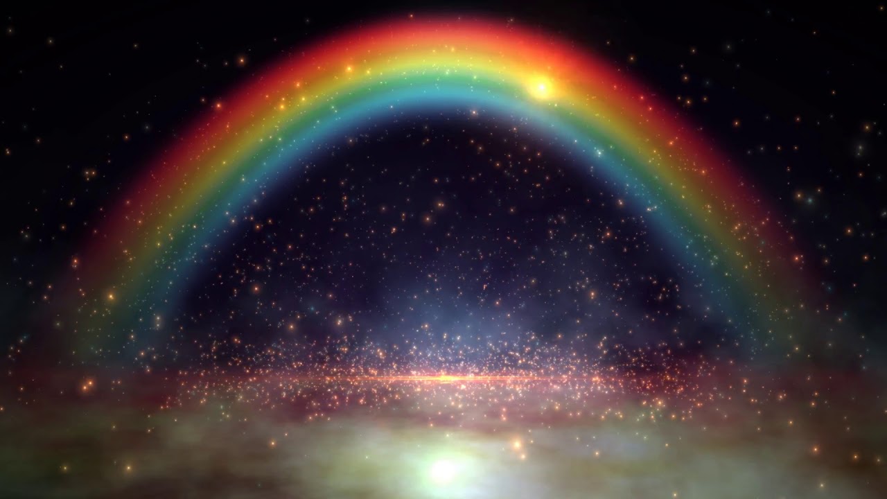 8K Rainbow Space Nebula Moving Background AA VFX - YouTube