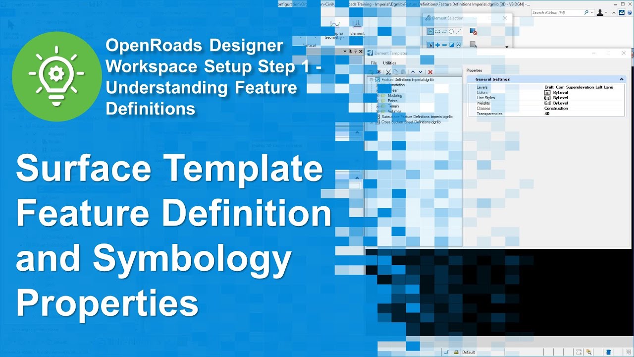 08 Surface Template Feature Definition and Symbology Properties - YouTube