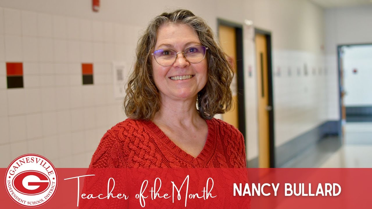 Teacher of the Month - Nancy Bullard - YouTube
